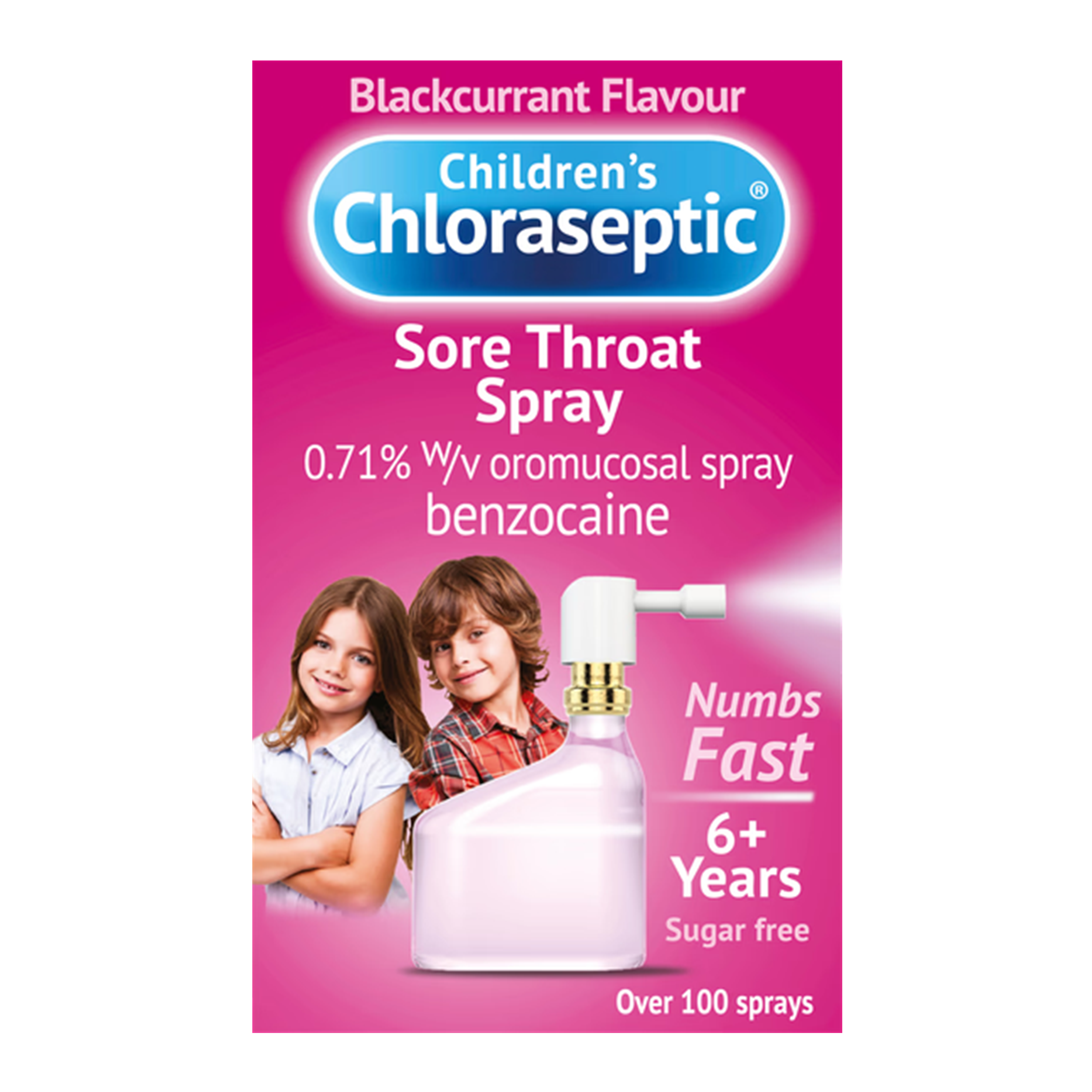 Children's Chloraseptic Blackcurrant Flavour Sore Throat Spray 15ml ...
